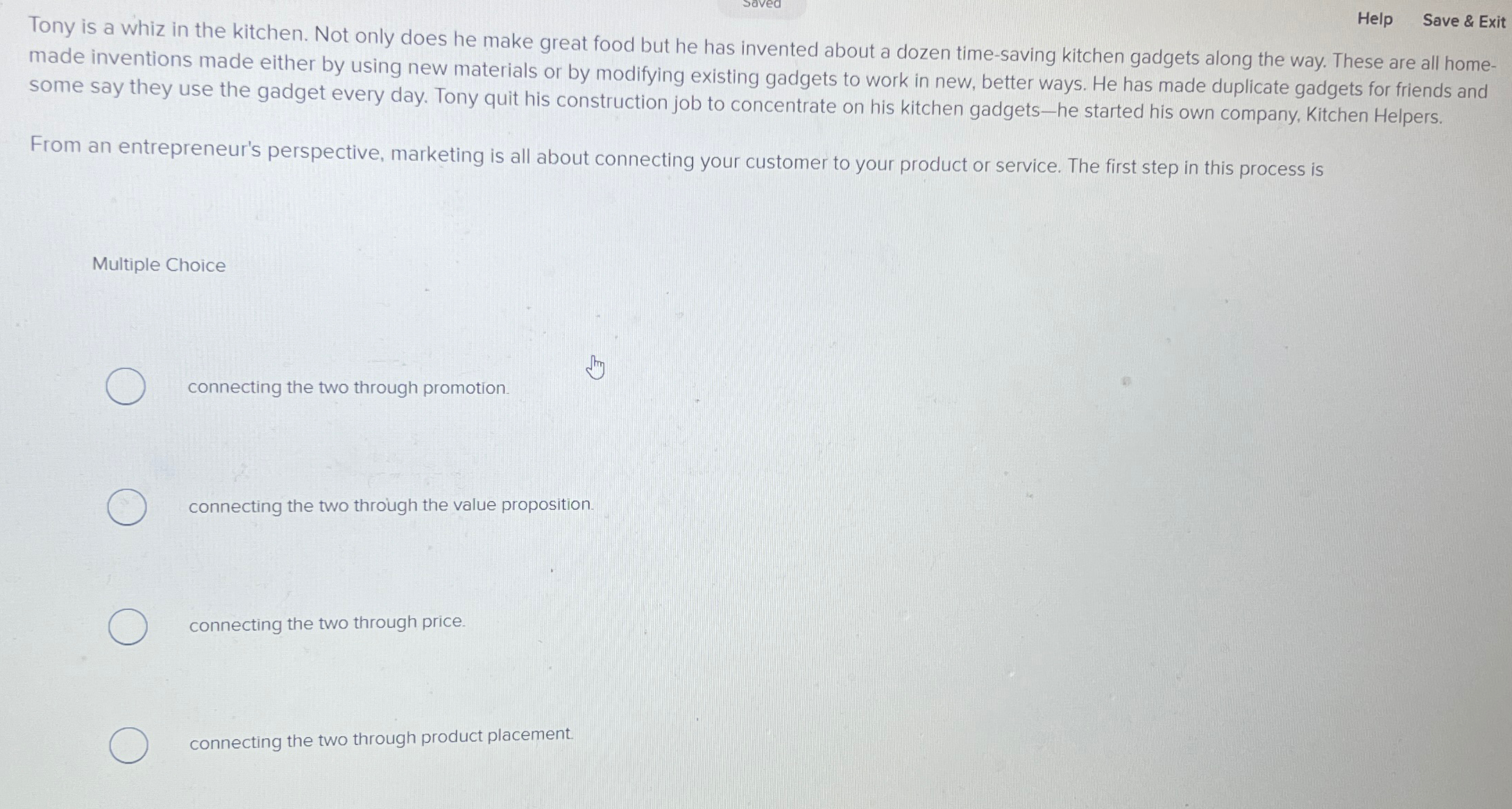 Solved savedHelpSave & Exitsom some say they use the gadget | Chegg.com