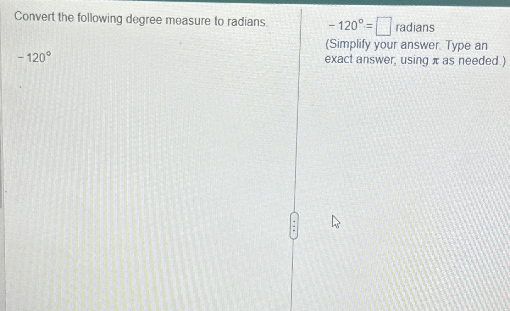 Solved Convert the following degree measure to | Chegg.com