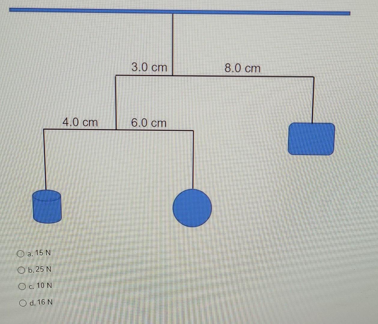 Solved The following system is in static equilibrium. If the | Chegg.com