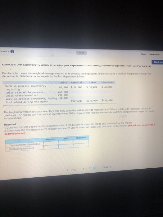 Solved ework Help Save & Exit Check my yer CANILLO VIGUMU | Chegg.com