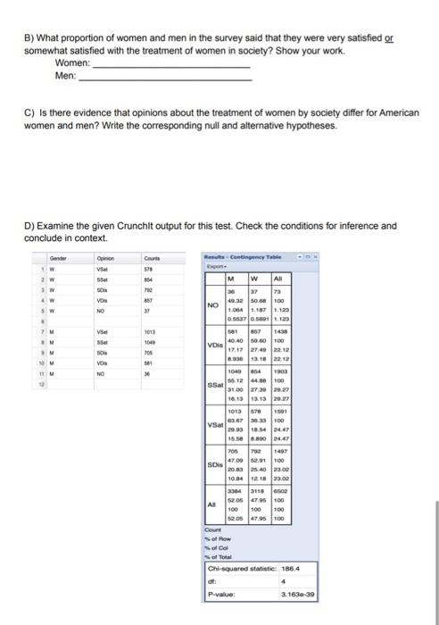 Solved Question 3 A 2019 Gallup survey of a random sample of | Chegg.com