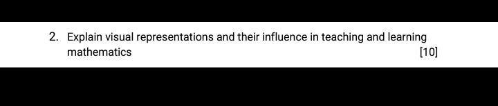 Solved 2. Explain visual representations and their influence | Chegg.com