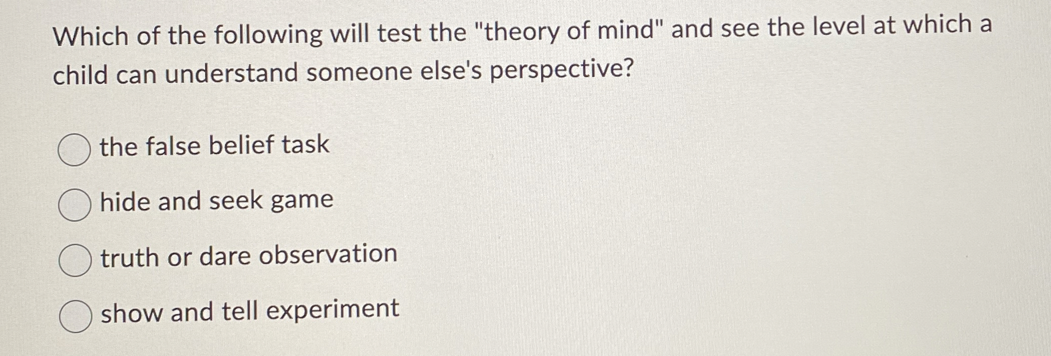 High Quality SOLUTION Which of the following will test the "theory of ...