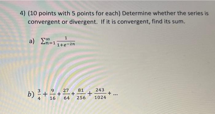 Solved 4) (10 points with 5 points for each) Determine | Chegg.com
