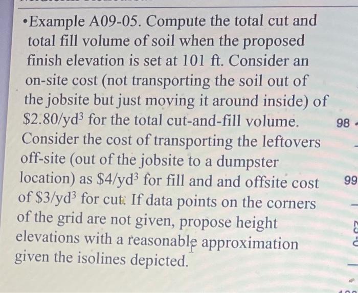 Solved - Example A09-05. Compute the total cut and total | Chegg.com