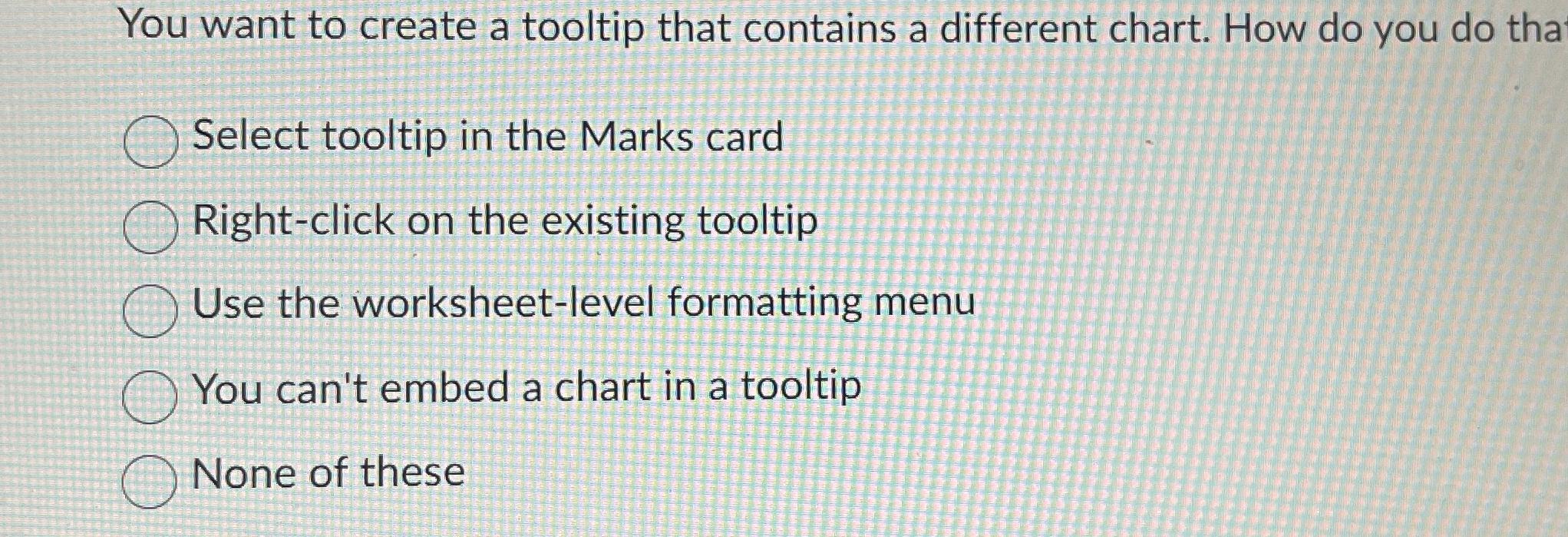 Solved You want to create a tooltip that contains a | Chegg.com