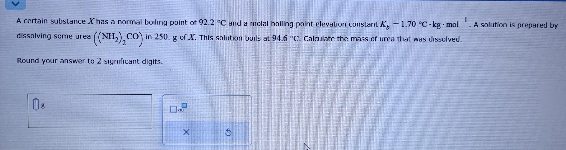 Solved A certain substance x ﻿has a normal boiling point of | Chegg.com