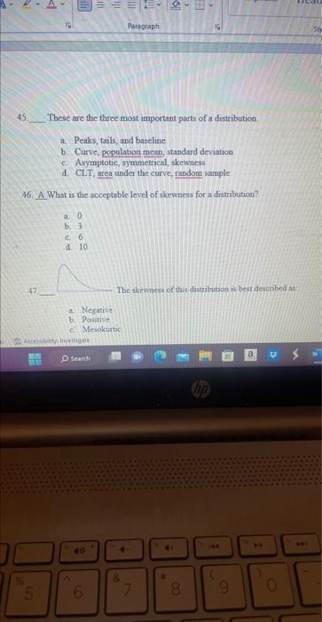 Solved 45 These are the three most important parts of a | Chegg.com
