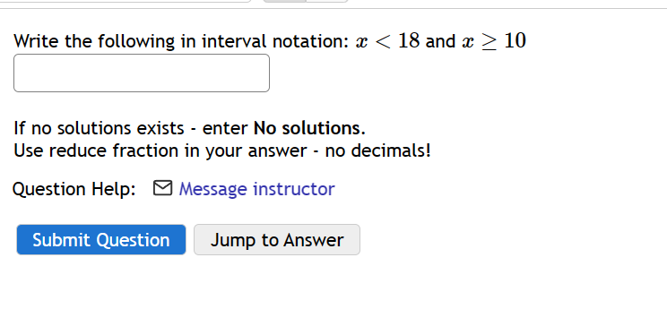 Solved Write the following in interval notation: x