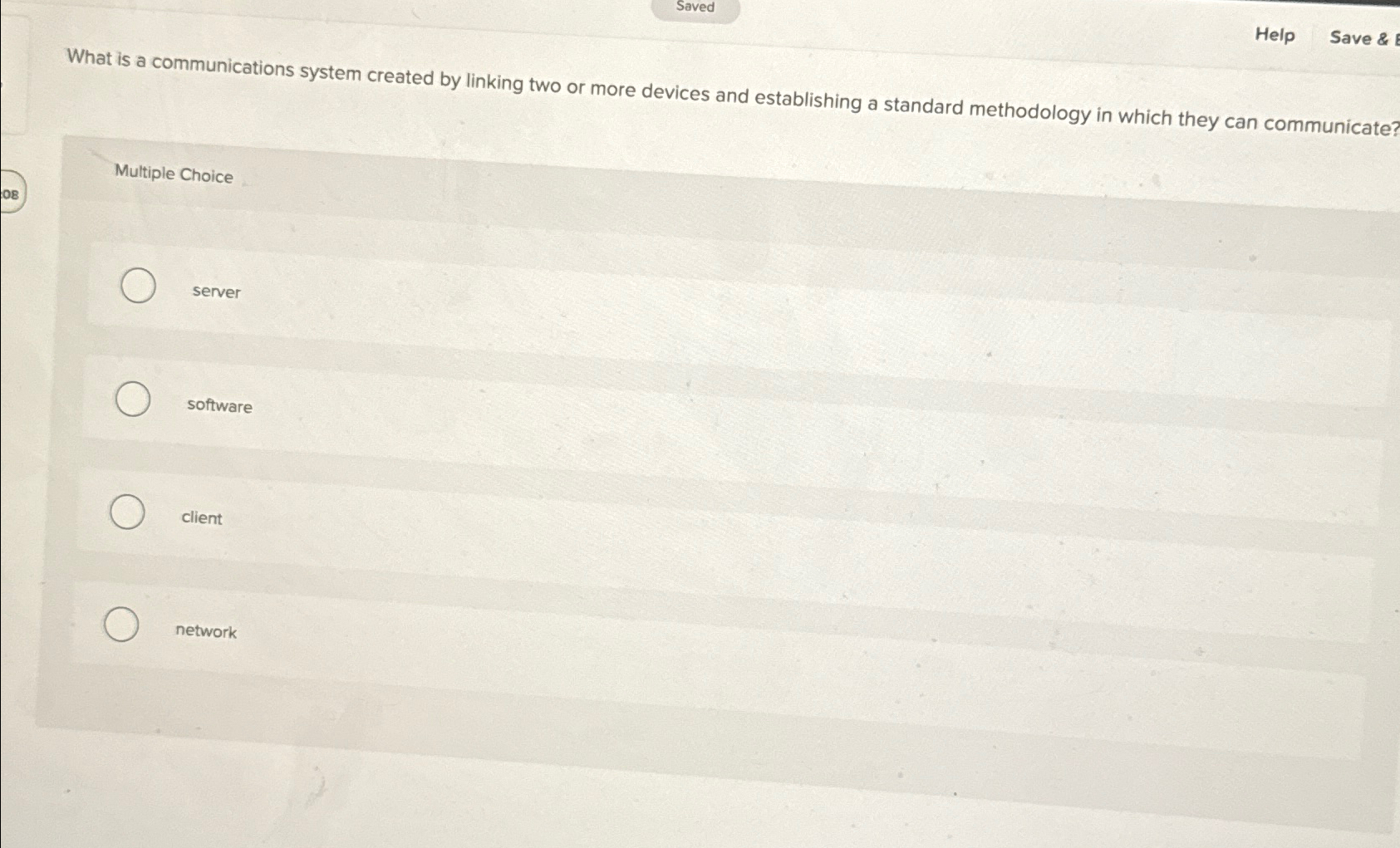 Solved SavedHelpSave &What is a communications system | Chegg.com