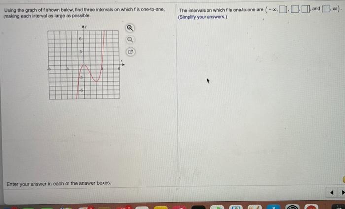 Solved Using the graph off shown below, find three intervals | Chegg.com