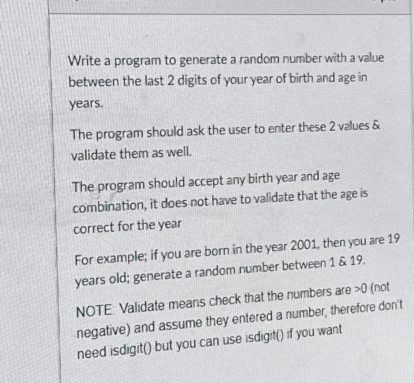 Write a program to generate a random number with a | Chegg.com