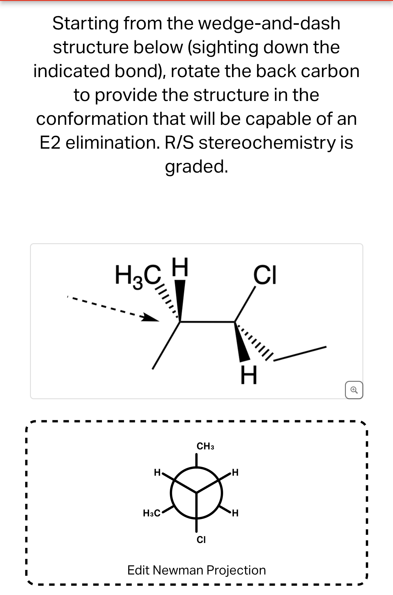 Solved Starting from the wedge-and-dash structure below | Chegg.com