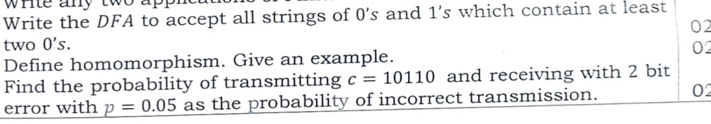 Solved Write the DFA to accept all strings of 0 's and 1 's | Chegg.com