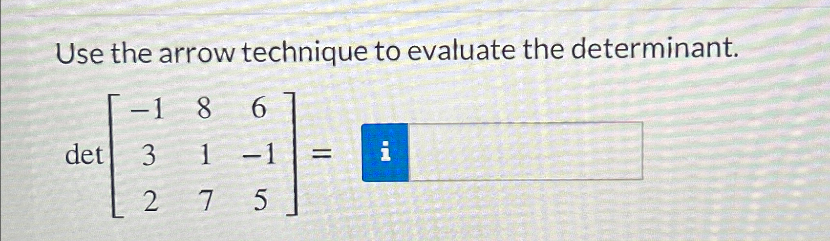 Solved Use the arrow technique to evaluate the | Chegg.com
