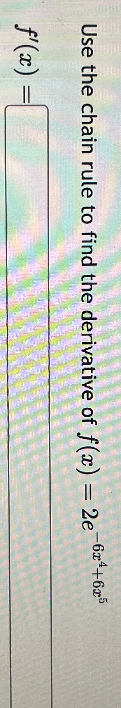 Solved Use the chain rule to find the derivative of | Chegg.com