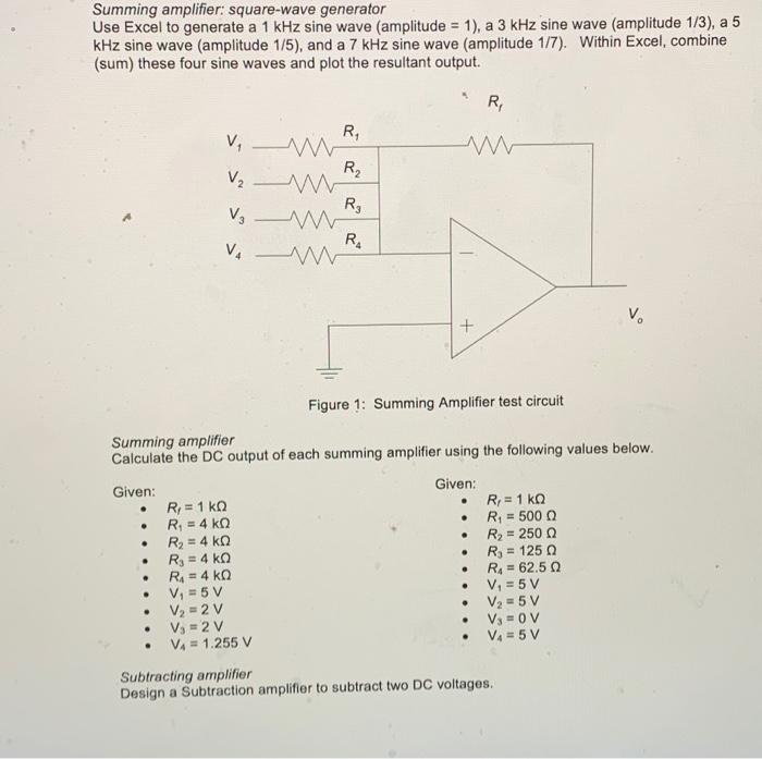 Solved Use Excel to generate the sine waves. Then, Calculate | Chegg.com