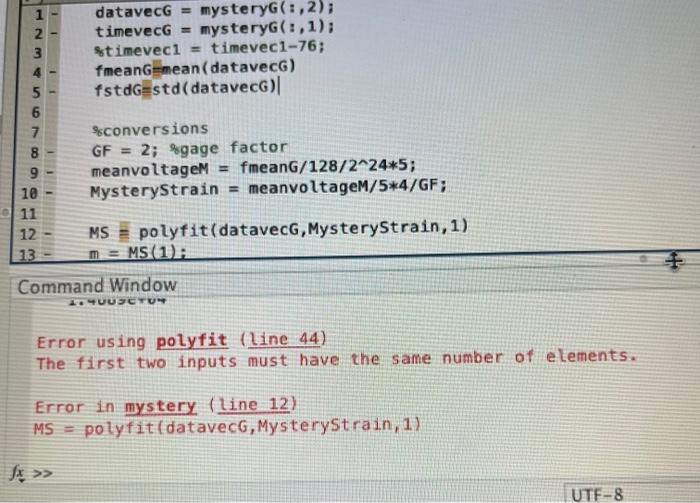 Solved MATLAB HELP!im trying to find the mystery weight. we | Chegg.com