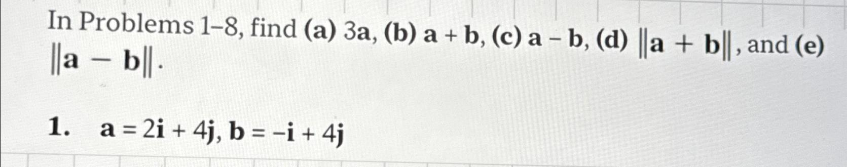 Solved In Problems 1-8, ﻿find | Chegg.com