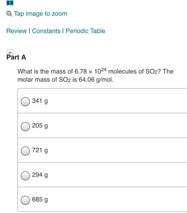 Solved Tap image to zoom Review | Constants Periodic Table | Chegg.com