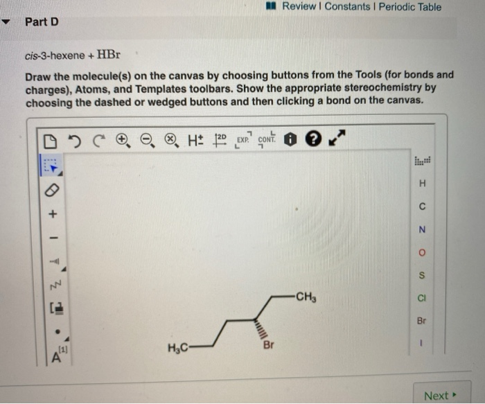 Solved trans-2-butene + HBr Draw the molecule(s) on the | Chegg.com