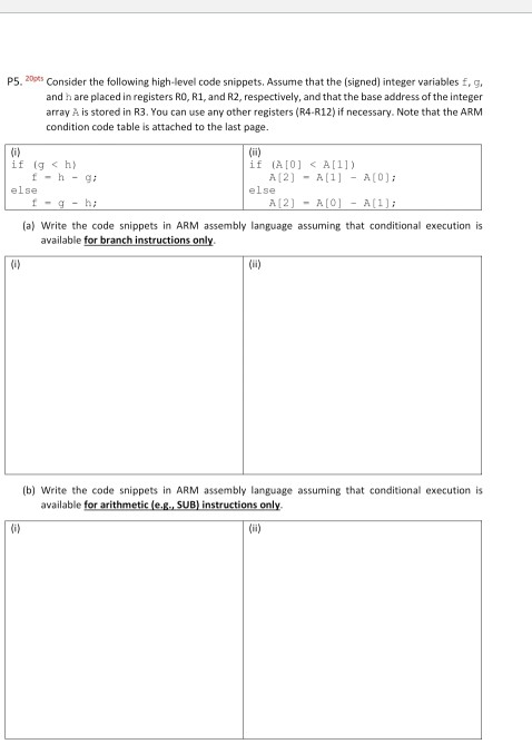 Solved PS. 2004 Consider the following high-level code | Chegg.com