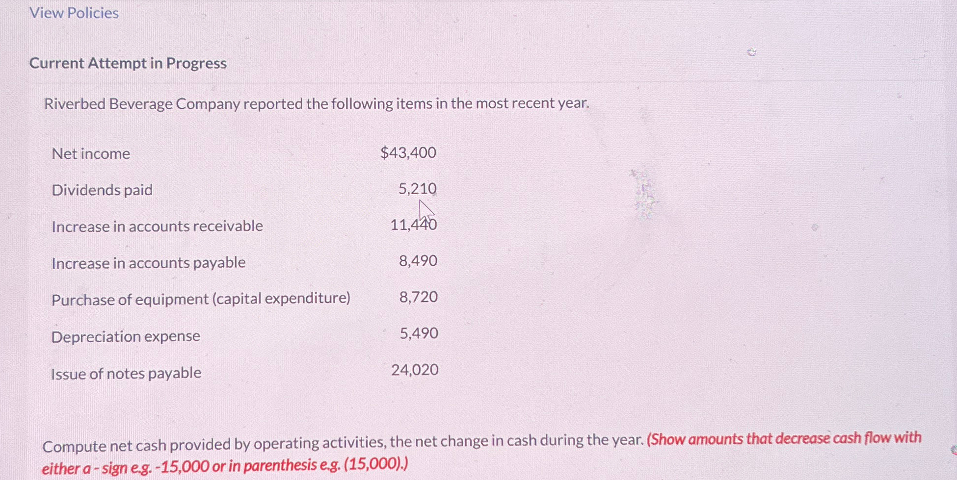 Solved View PoliciesCurrent Attempt in ProgressRiverbed | Chegg.com