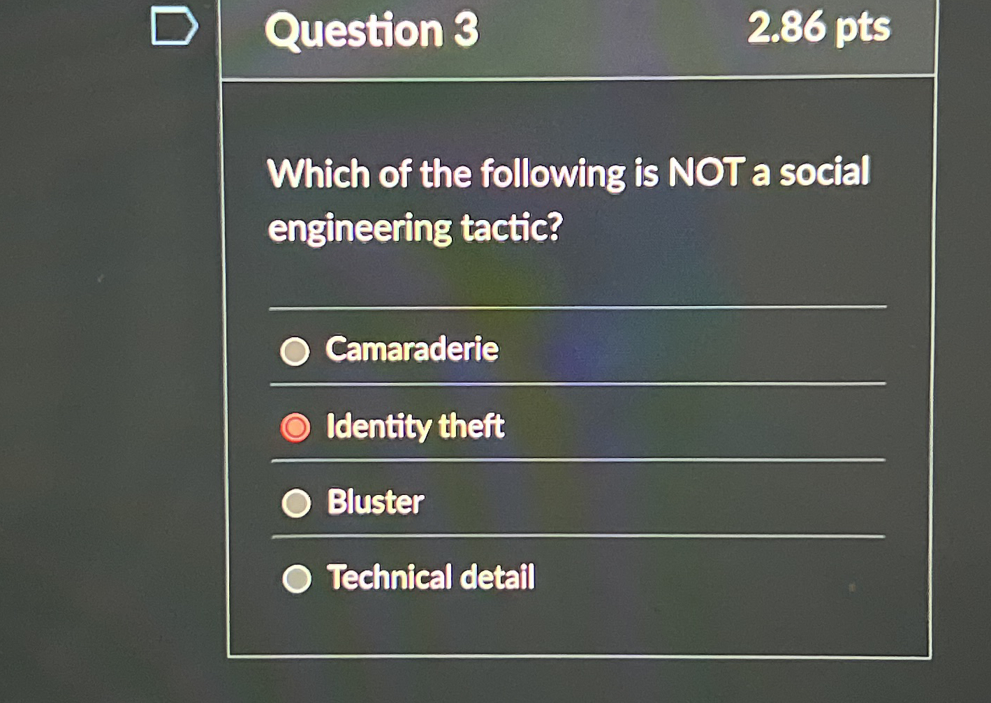 Solved Question 32.86 ﻿ptsWhich of the following is NOT a | Chegg.com