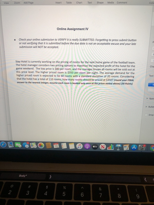 Solved View Zoom Add Page Insert Table Chart Text Shape | Chegg.com
