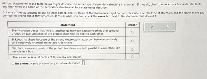 Solved All four statements in the table below might describe | Chegg.com
