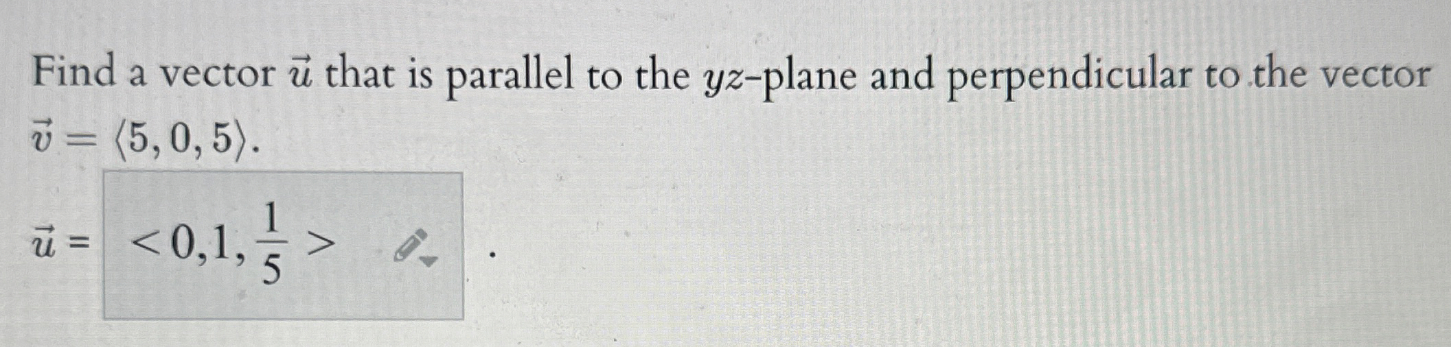 Solved Find a vector vec(u) ﻿that is parallel to the | Chegg.com