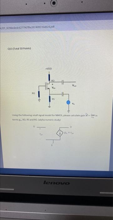 Solved Q13 (Total 10 Points) | Chegg.com