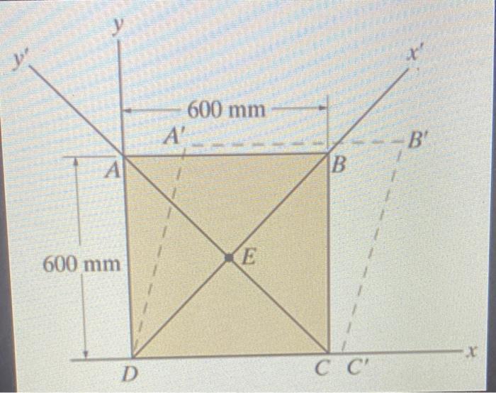 Solved If DC has a normal strain ϵx=0.006,DA has a normal | Chegg.com