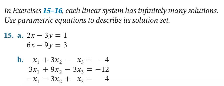 Solved In Exercises 15-16, ﻿each linear system has | Chegg.com