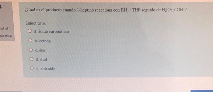 Solved 1. A mixture of 1-heptin, 2-heptin and 3-heptin was | Chegg.com