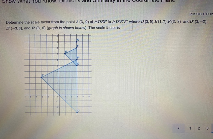 Solved Show what you know: Dilations and similarity in the | Chegg.com