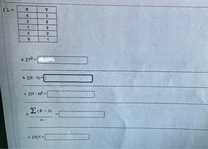 Solved Πα X 4 2 1 |- 5 t 6 a ΣΥ2 = b_ Σ - 1} =| d c ΣY - 42 | Chegg.com