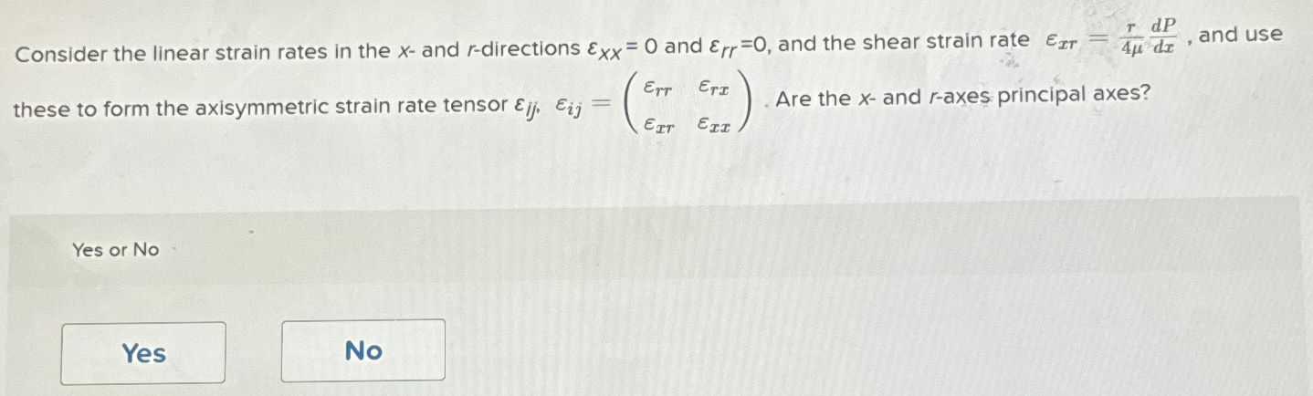 Solved Consider the linear strain rates in the x - ﻿and | Chegg.com