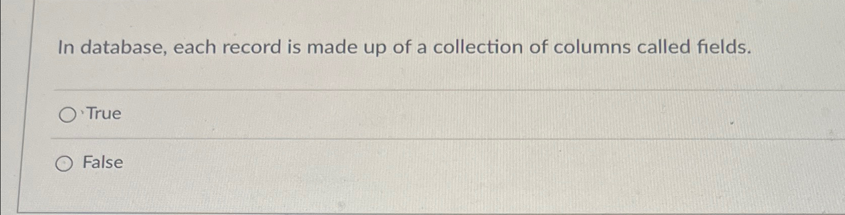Solved In database, each record is made up of a collection | Chegg.com