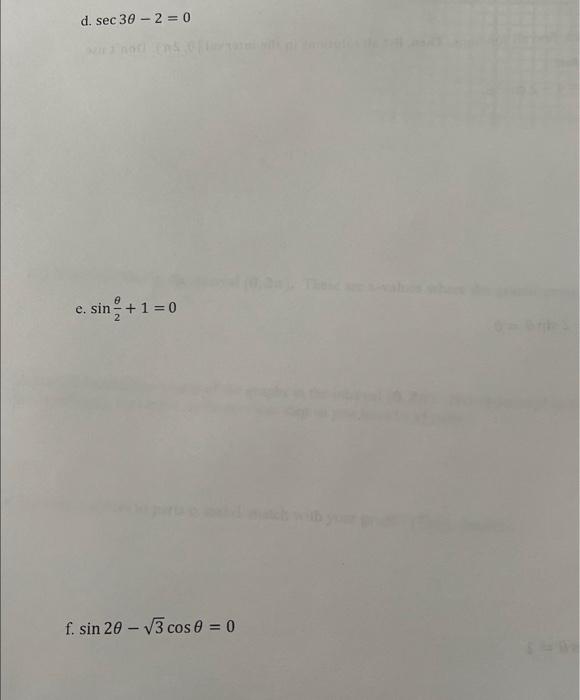 Solved 1. For each, find all solutions. Then, list all | Chegg.com