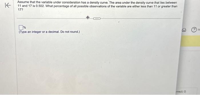 Solved Assume that the variable under consideration has a | Chegg.com