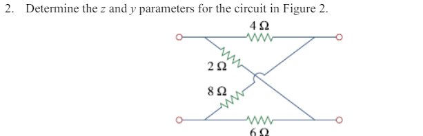 Solved Determine the z ﻿and y ﻿parameters for the circuit in | Chegg.com