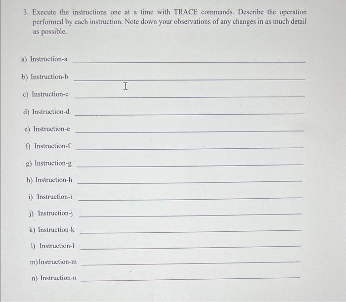 Solved In this lab, we will execute instructions to observe | Chegg.com