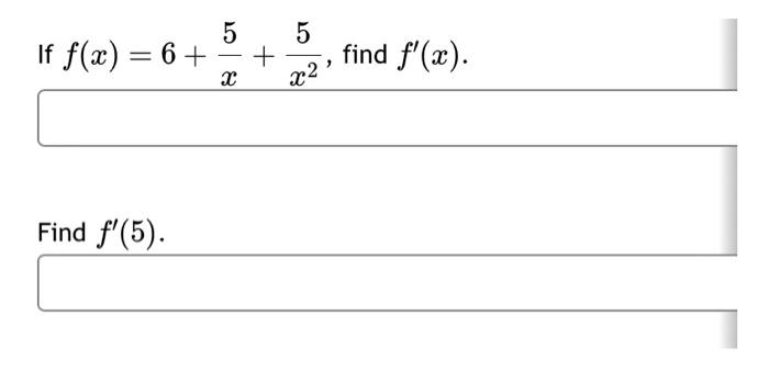 Solved f(x)=2+4x−5x2If f(x)=6+x5+x25(1) If f(x)=x9, then | Chegg.com