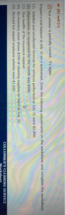 Solved Problem 4-05A a-g (Part Level Submission) (Video) | Chegg.com