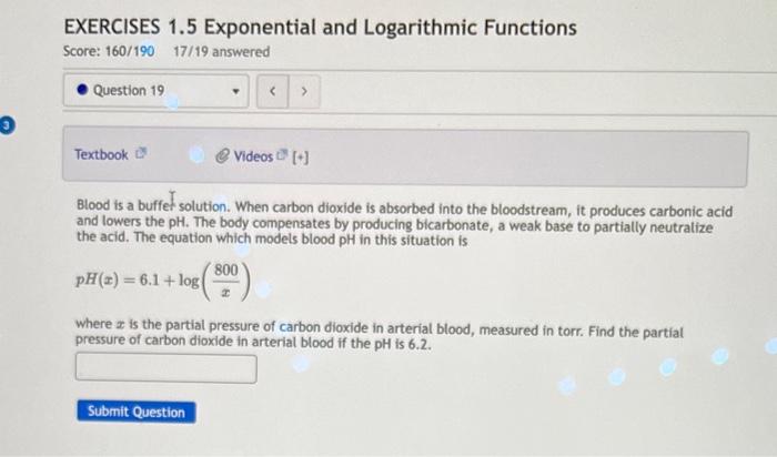 Solved EXERCISES 1.5 Exponential and Logarithmic Functions | Chegg.com