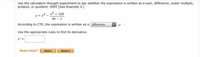 Solved Use the calculation thought experiment to say whether | Chegg.com