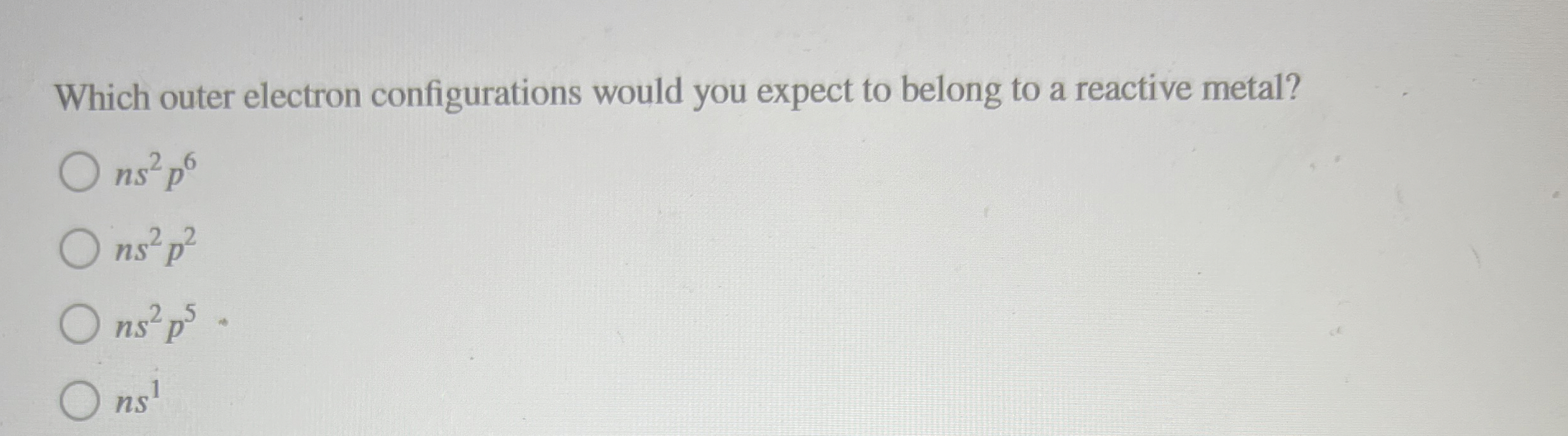 High Quality SOLUTION Which outer electron configurations would you expect | Chegg.com