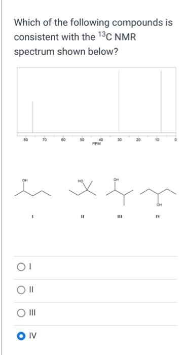 Solved Which of the following compounds is consistent with | Chegg.com