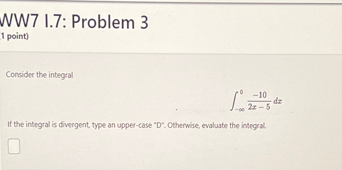 Solved WW7 ﻿I.7: Problem 31 ﻿point)Consider the | Chegg.com